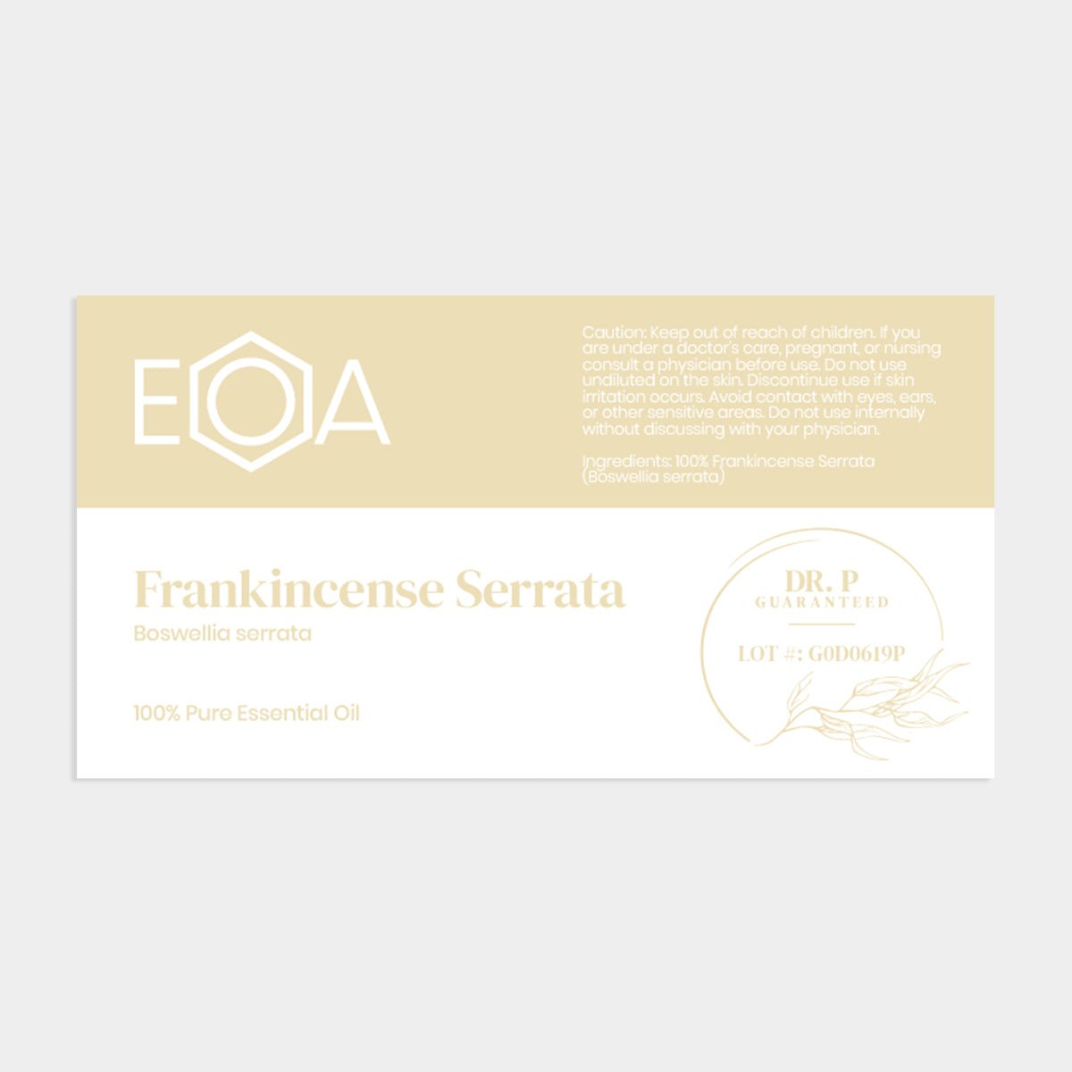 Frankincense Serrata-15 ml – Essential Oil Analysis